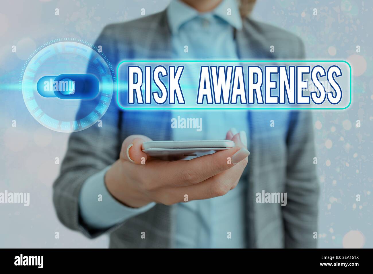 Text sign showing Risk Awareness. Business photo showcasing recognizing ...