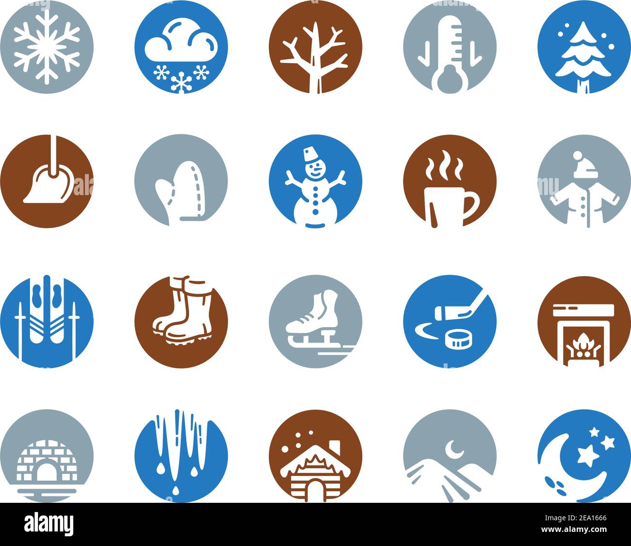 winter icon set Stock Vector Image & Art - Alamy