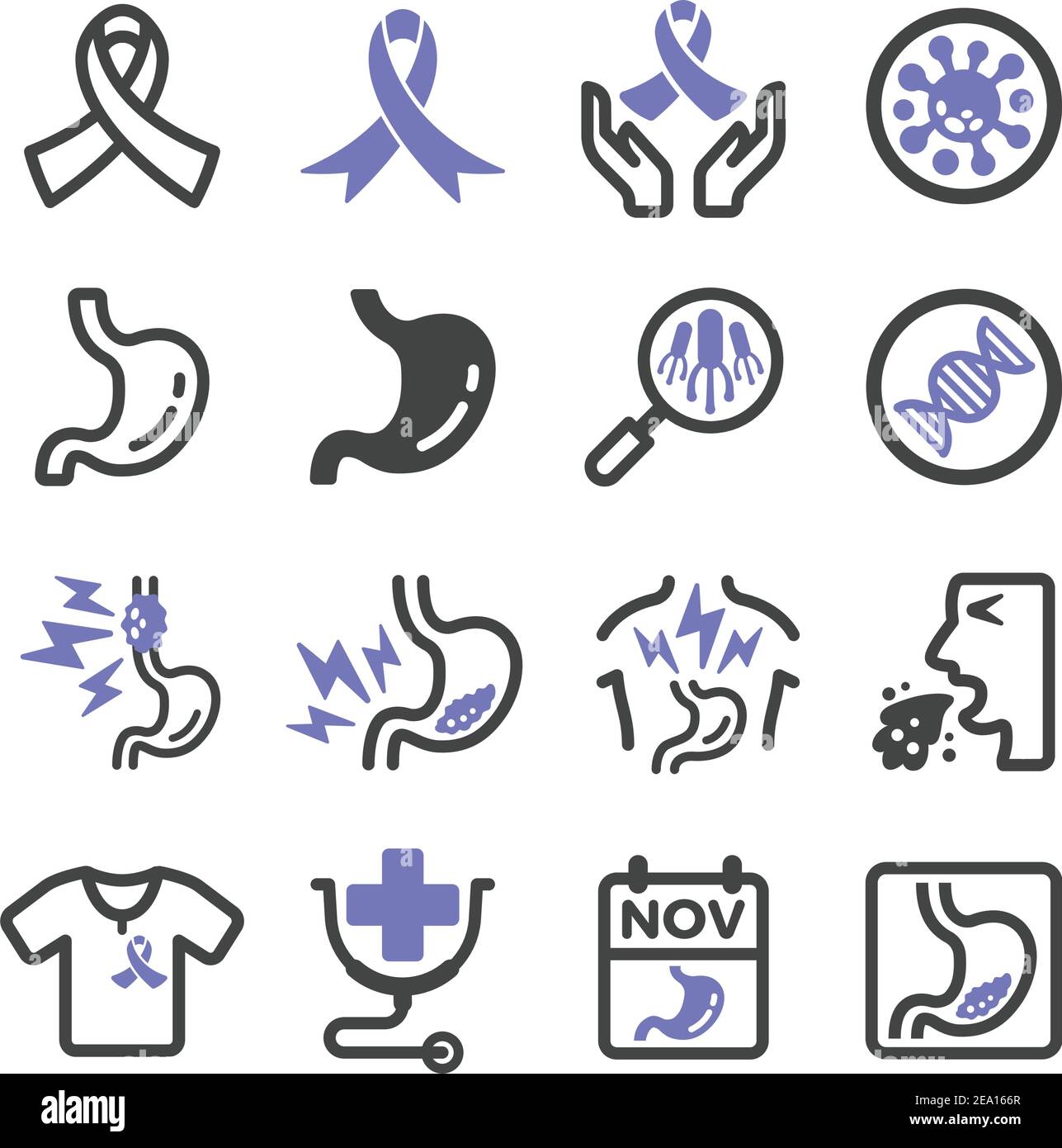 Gastric ulcer x ray Stock Vector Images - Alamy