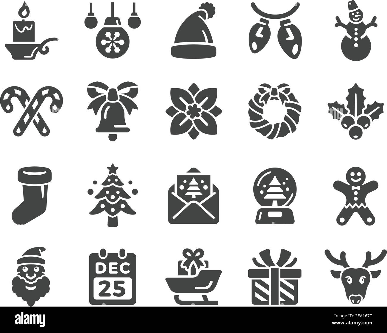 merry christmas,xmas icon set Stock Vector Image & Art - Alamy