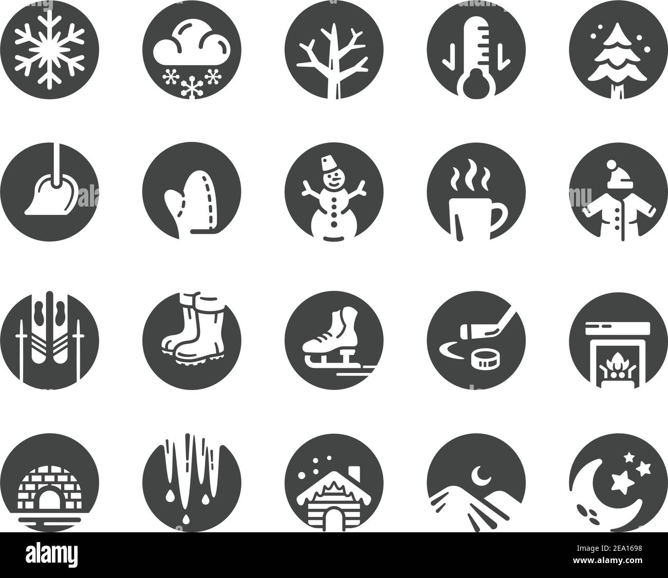 winter season icon set Stock Vector Image & Art - Alamy