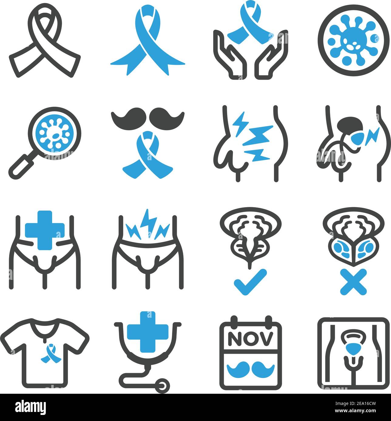 Prostate gland cancer Stock Vector Images - Alamy