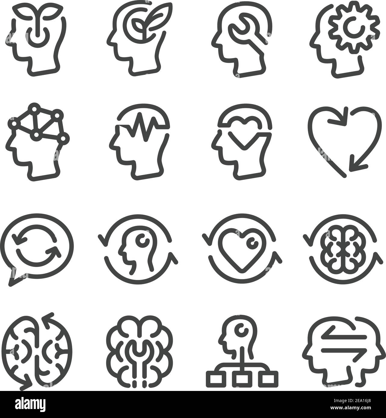 Mindset icon hi-res stock photography and images - Alamy