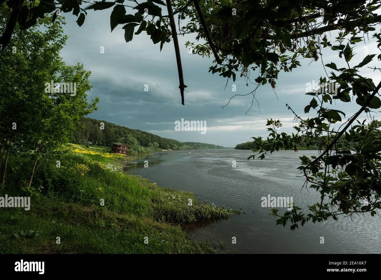 Overflow of the Oka River between Tarusa and Serpukhov Stock Photo - Alamy