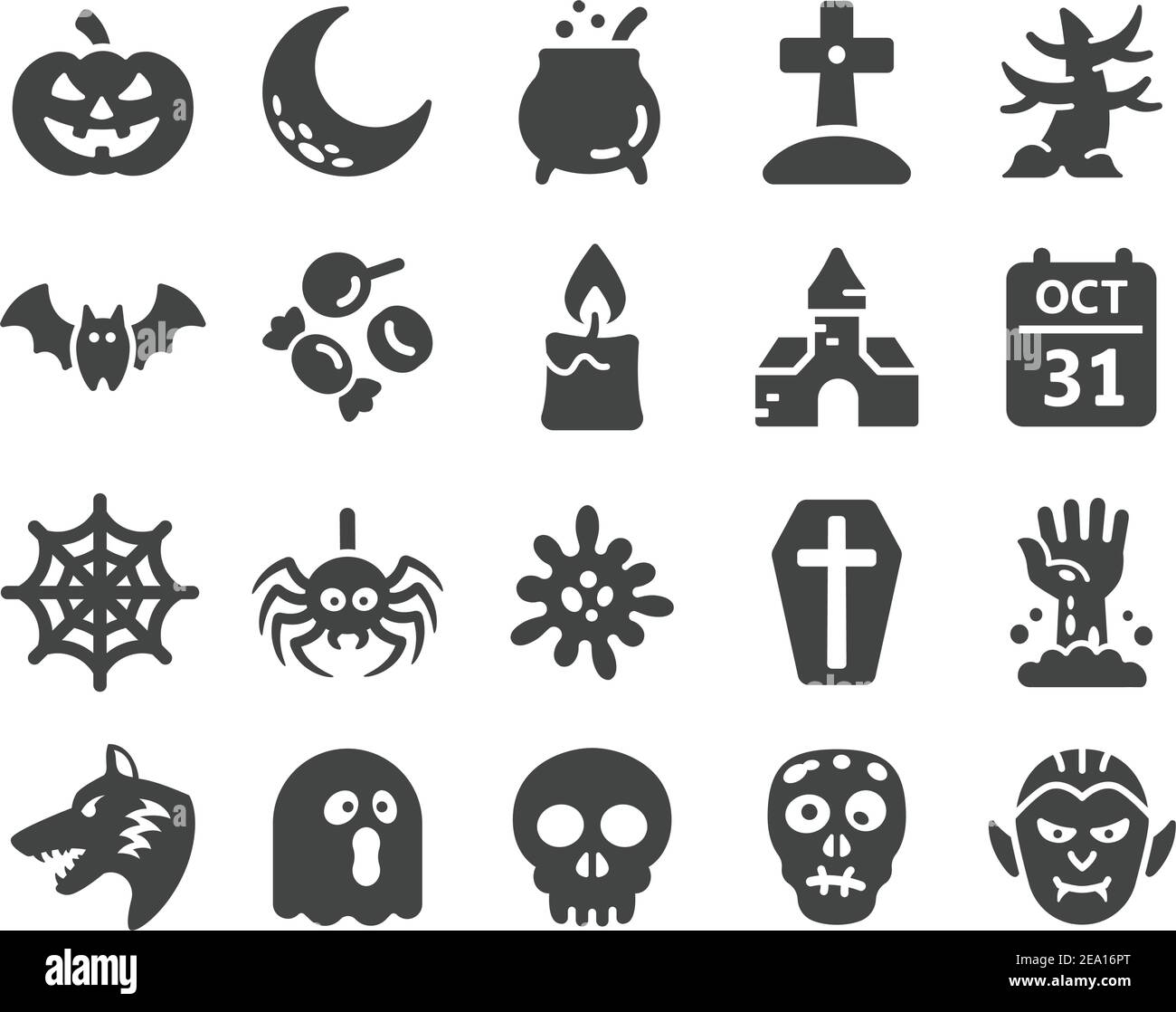 halloween icon set Stock Vector Image & Art - Alamy