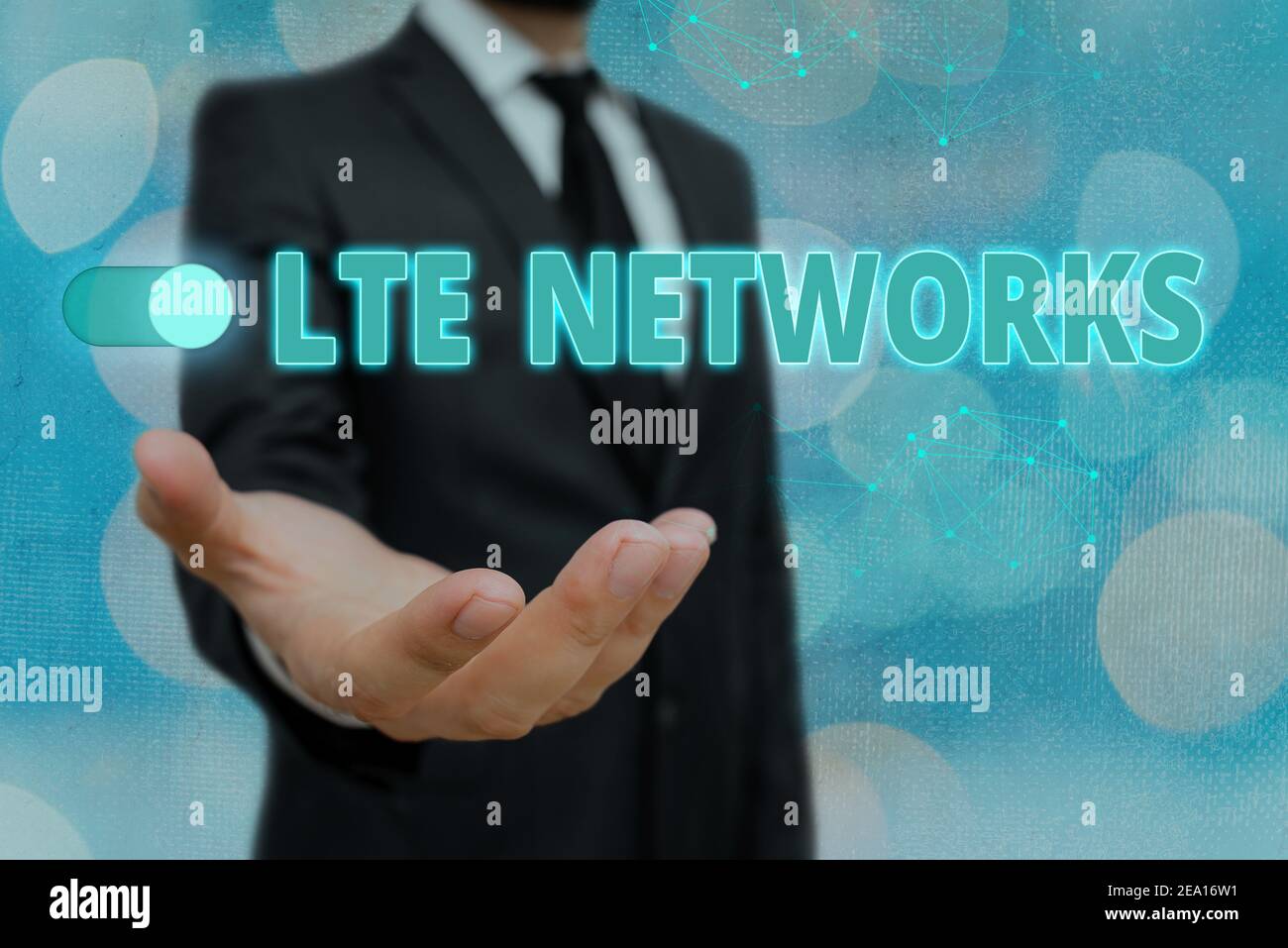 Conceptual Hand Writing Showing Lte Networks Concept Meaning Fastest Network Connection