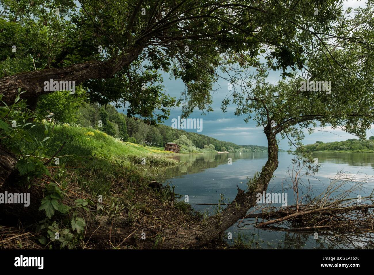 Overflow of the Oka River between Tarusa and Serpukhov Stock Photo - Alamy