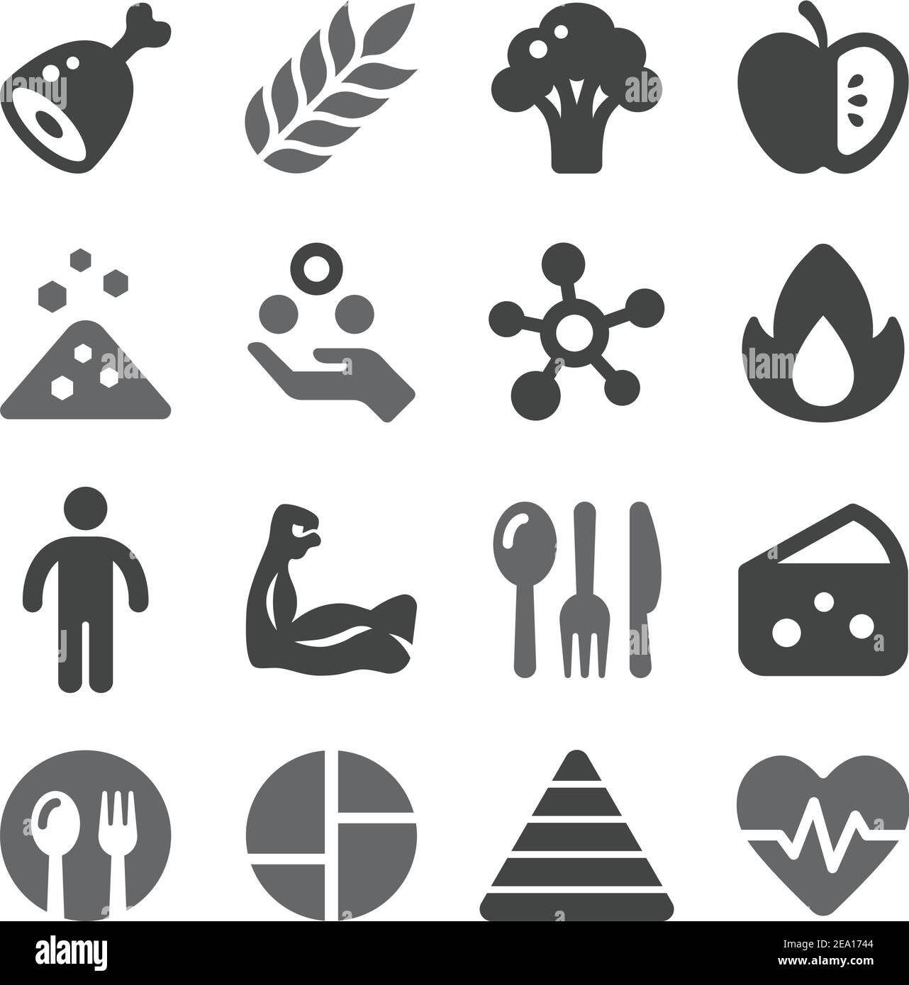 nutrition icon set Stock Vector Image & Art - Alamy
