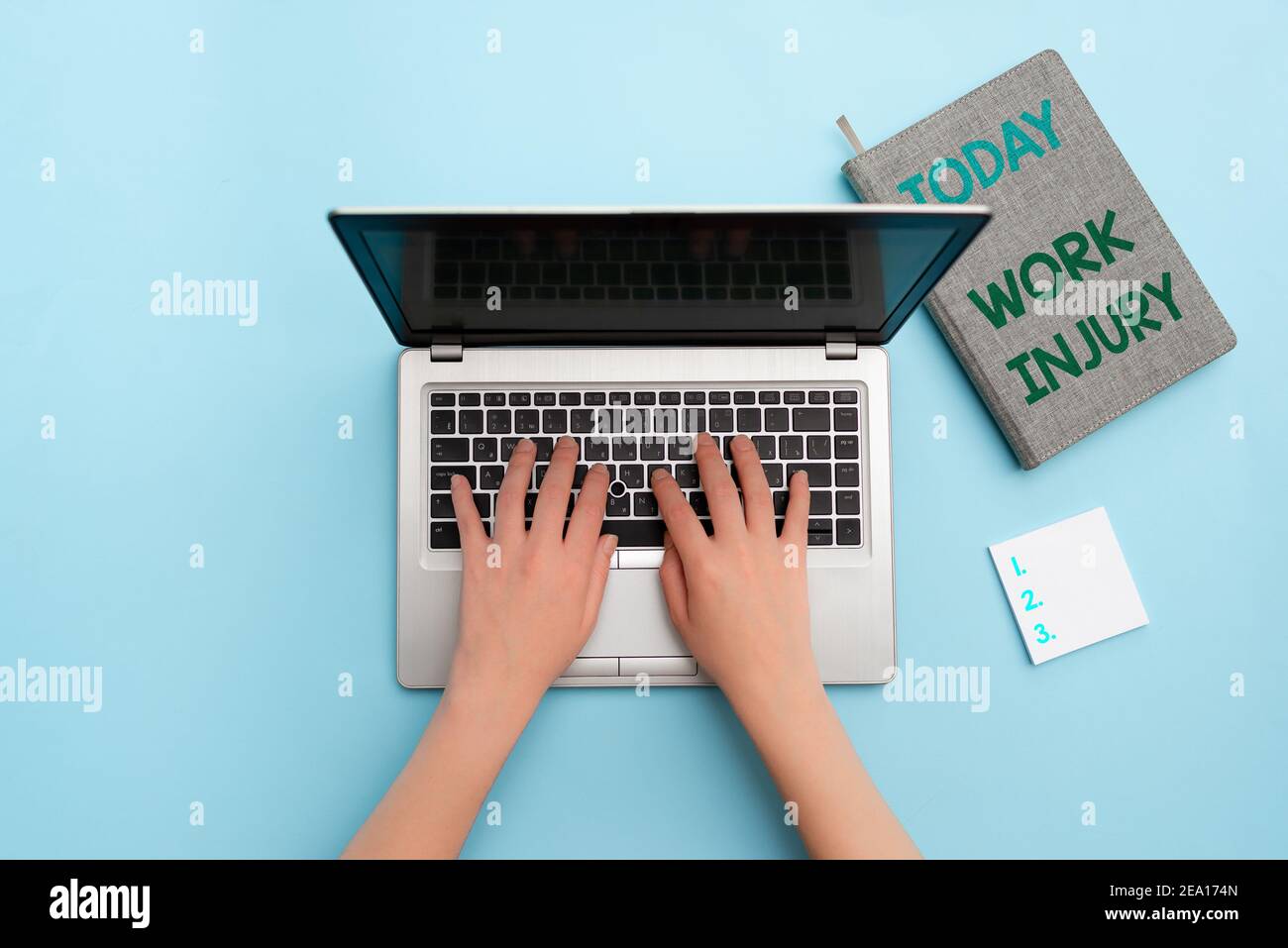 Word writing text Work Injury. Business photo showcasing Accident in ...