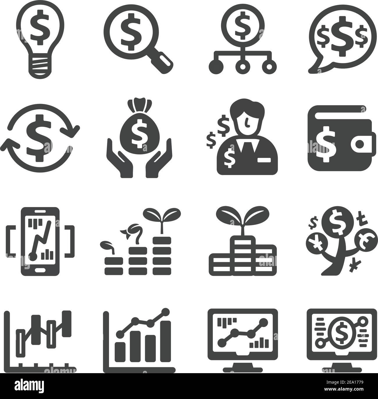 investment,finance icon set Stock Vector Image & Art - Alamy