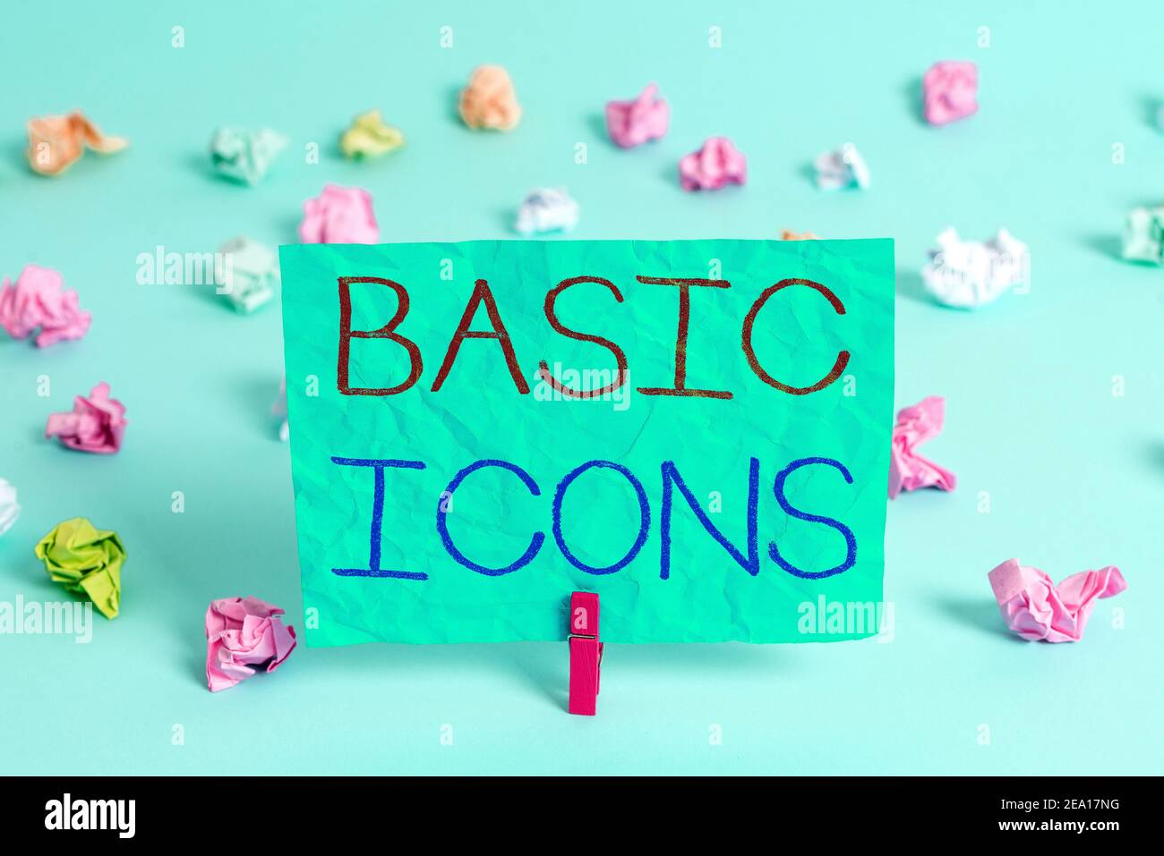 Handwriting text writing Basic Icons. Conceptual photo pictogram or ...