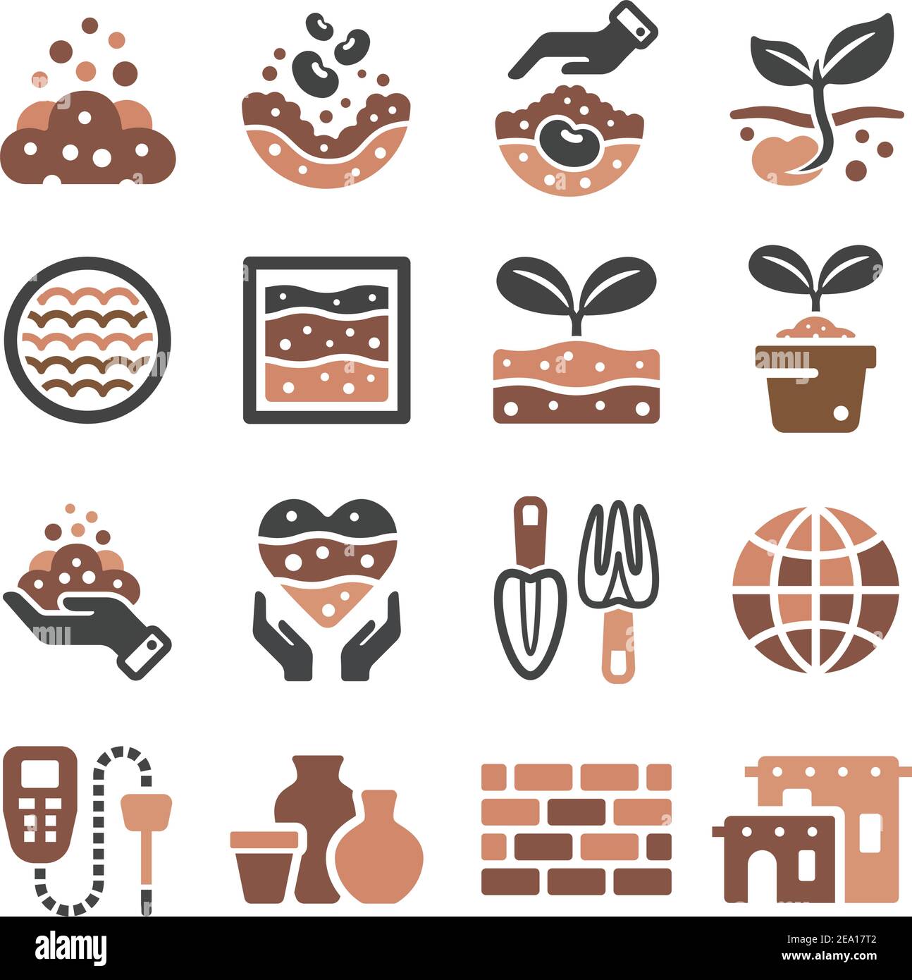 soil icon set Stock Vector Image & Art - Alamy