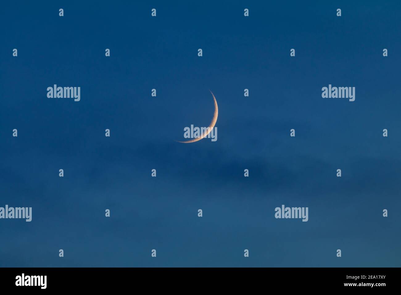 First quarter moon Stock Photo - Alamy