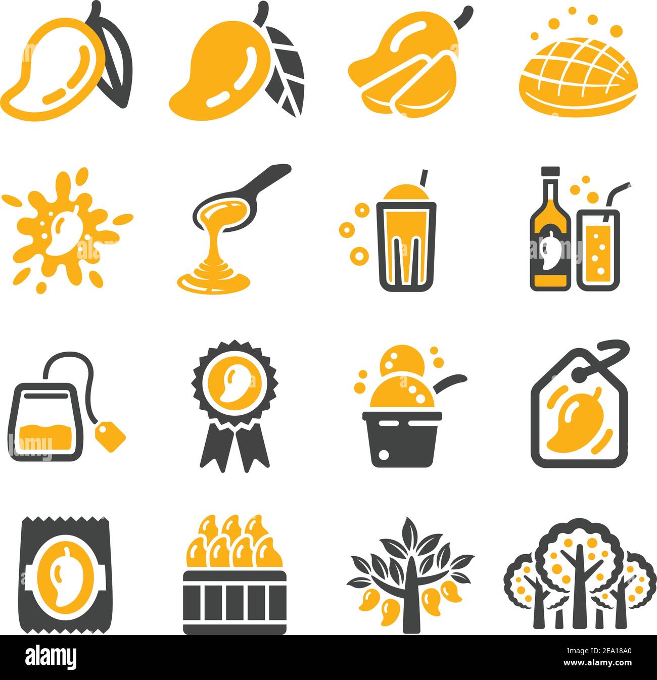 Mango summer drink Stock Vector Images - Alamy