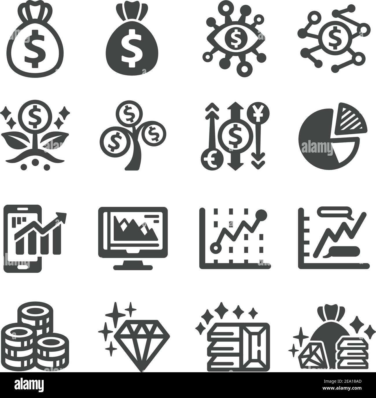 investment,finance icon set Stock Vector Image & Art - Alamy