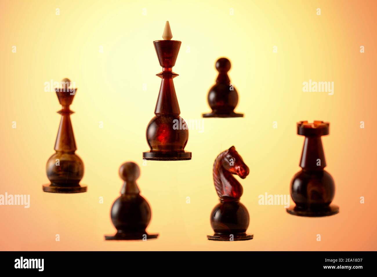 White chess pawn surrounded black hi-res stock photography and images ...