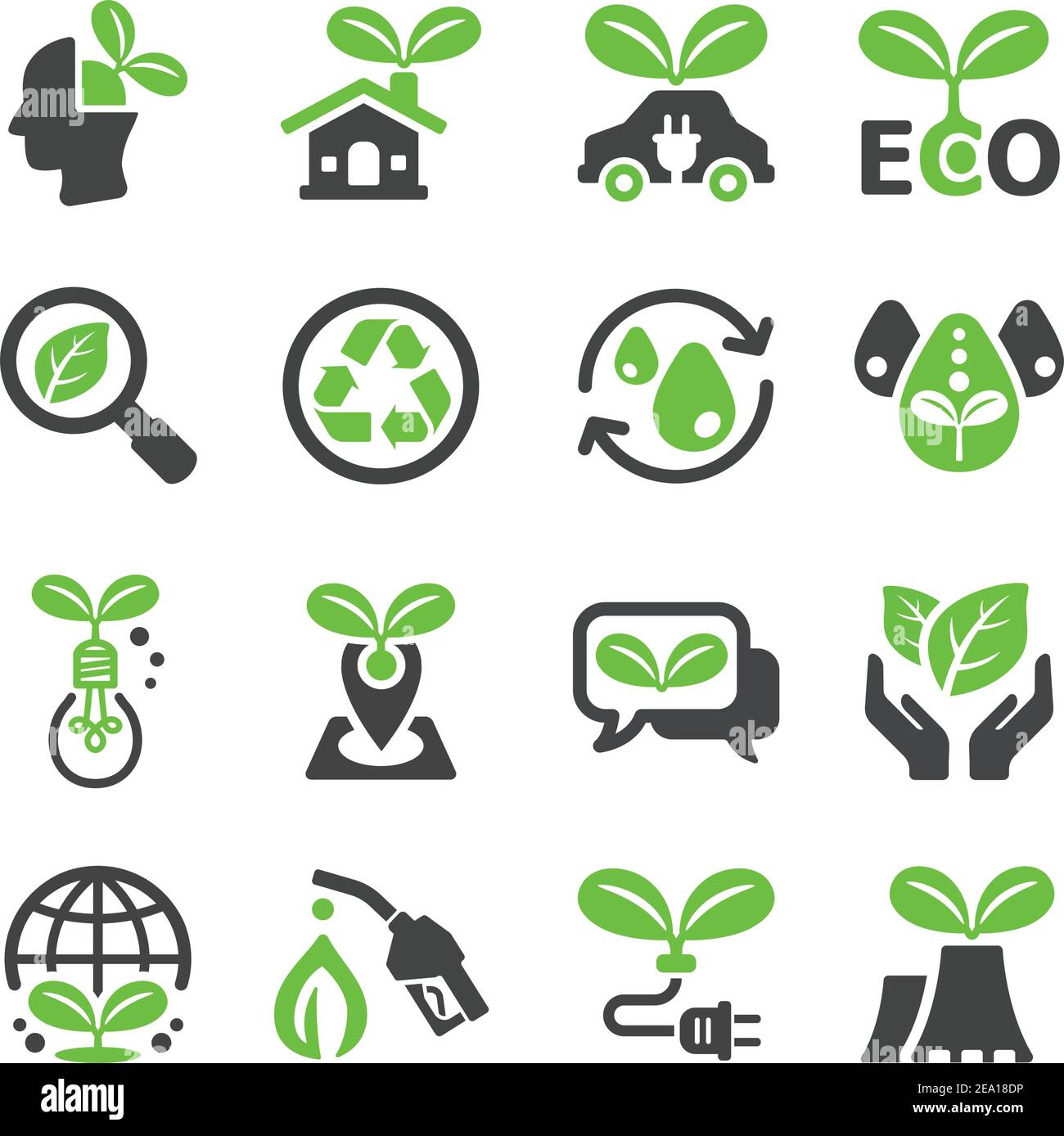 ecology icon set Stock Vector Image & Art - Alamy