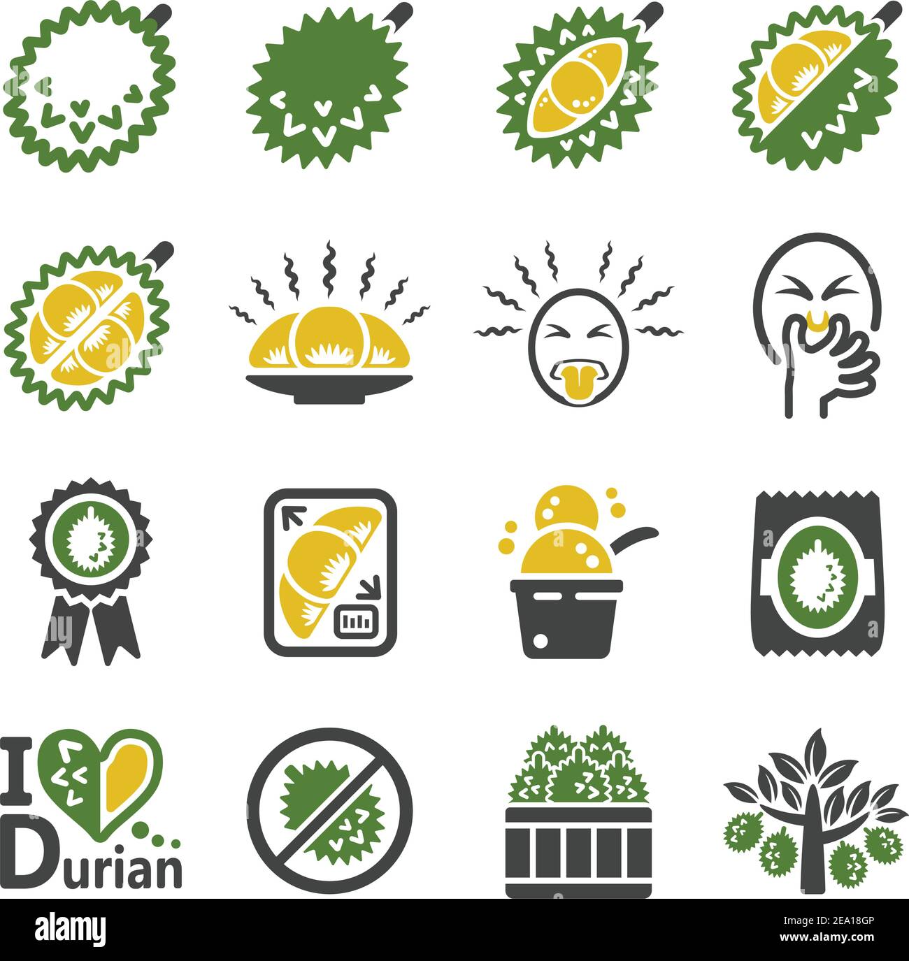 Durian icon hi-res stock photography and images - Alamy