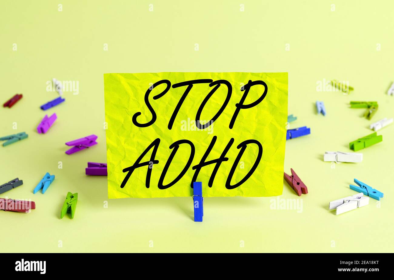 Text sign showing Stop Adhd. Business photo text treat a disorder that ...