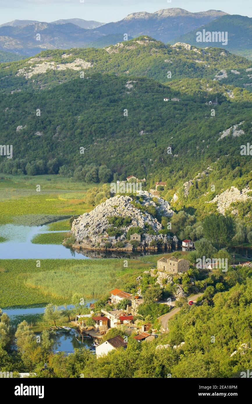 Karuc Bay in Lake Skadar National Park, Montenegro Stock Photo - Alamy