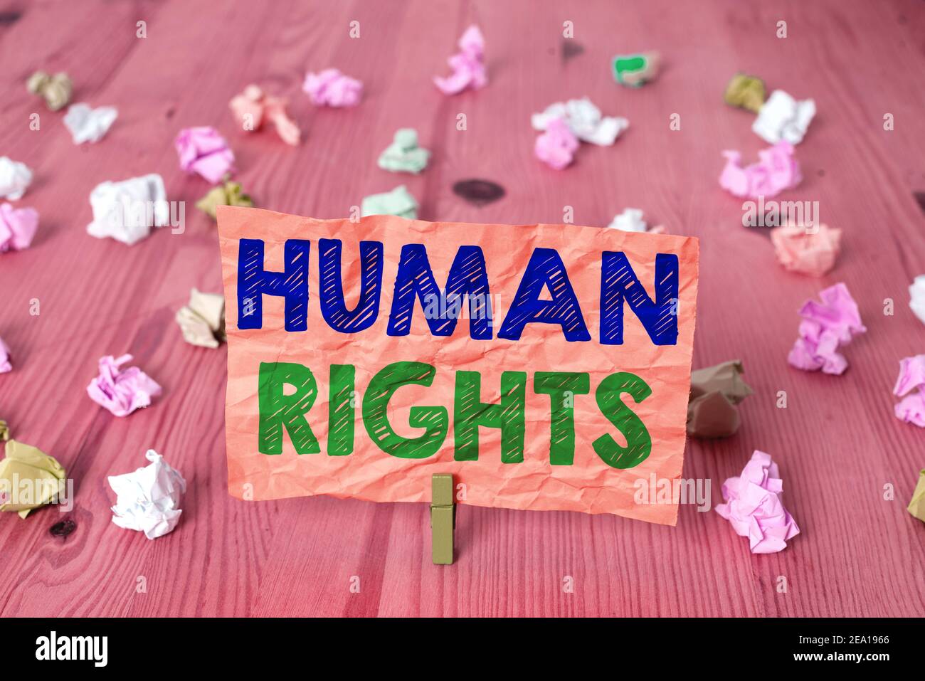 Writing note showing Human Rights. Business concept for Moral ...