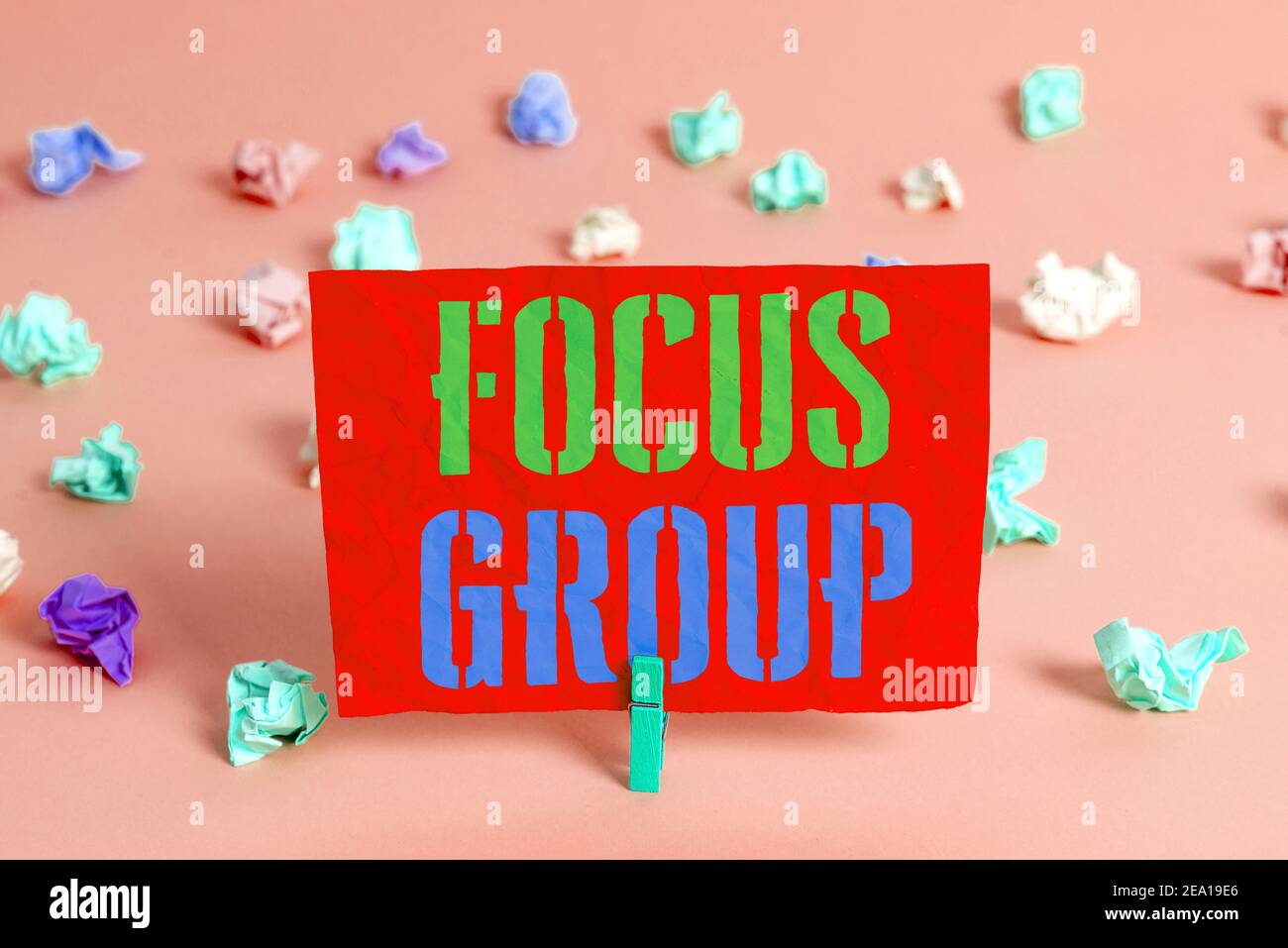 Text sign showing Focus Group. Business photo showcasing showing ...