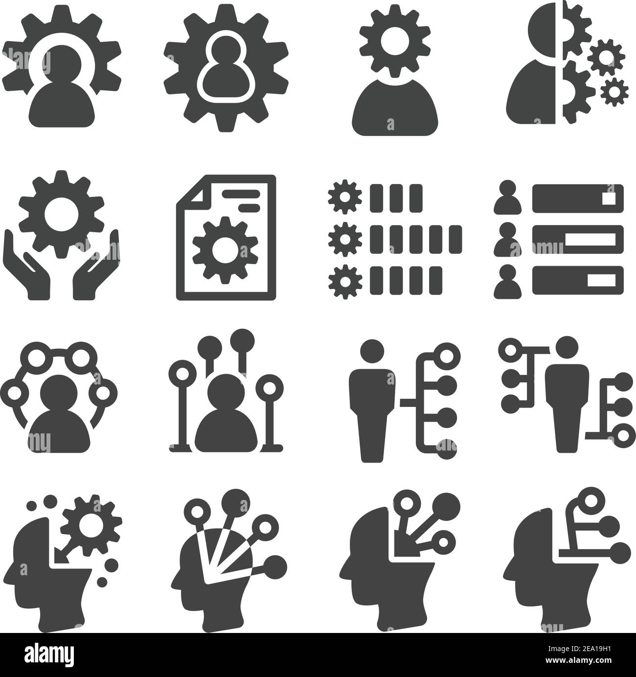 Self management icon vector vectors hi-res stock photography and images ...