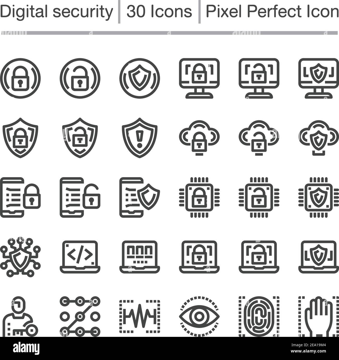Laptop security icon Cut Out Stock Images & Pictures - Alamy