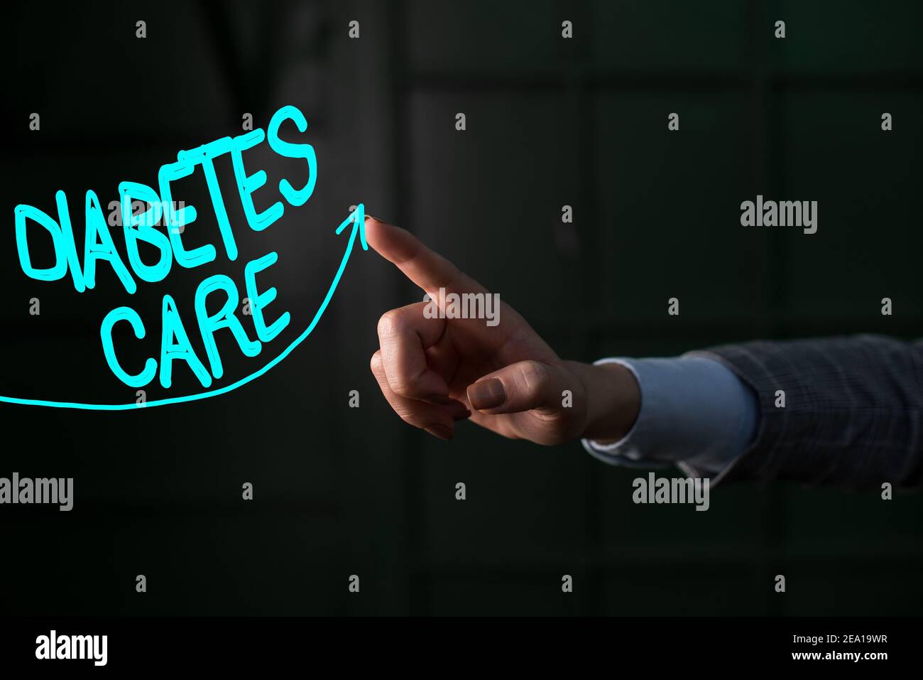 Conceptual hand writing showing Diabetes Care. Concept meaning prevent ...