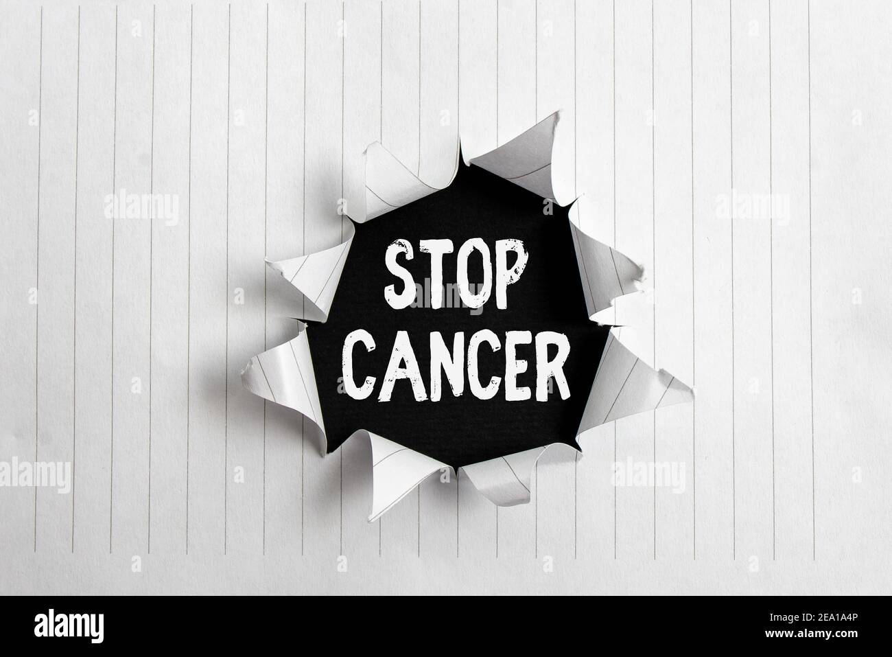Conceptual hand writing showing Stop Cancer. Concept meaning prevent ...