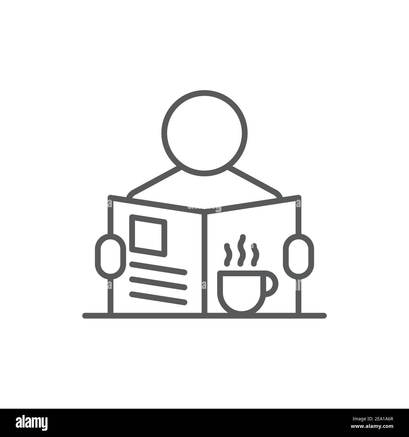 Reading Newspaper Icon