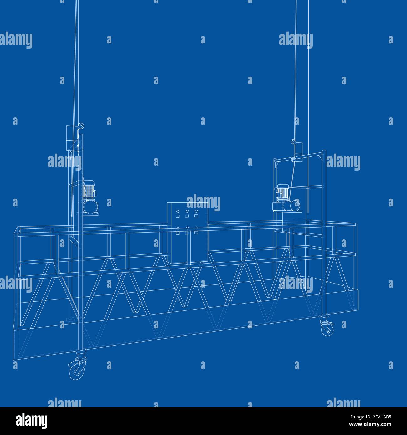 Empty construction elevator. Vector Stock Vector Image & Art - Alamy