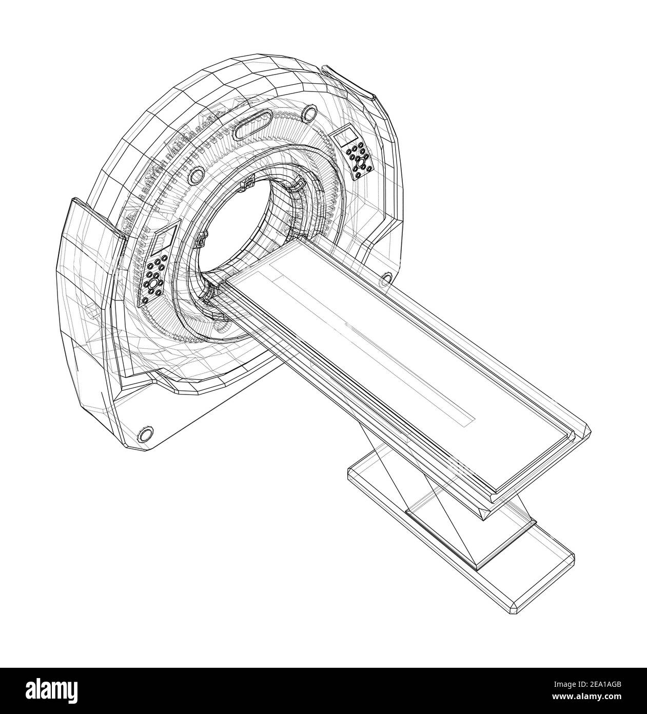 3d illustration of a MRI machine Stock Vector Image & Art - Alamy