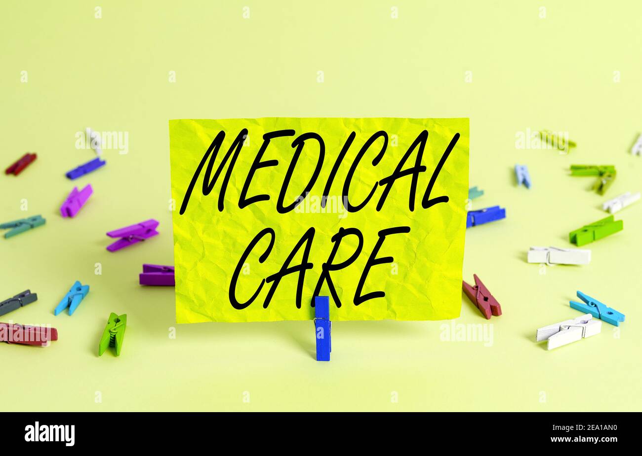 Text sign showing Medical Care. Business photo text the professional ...