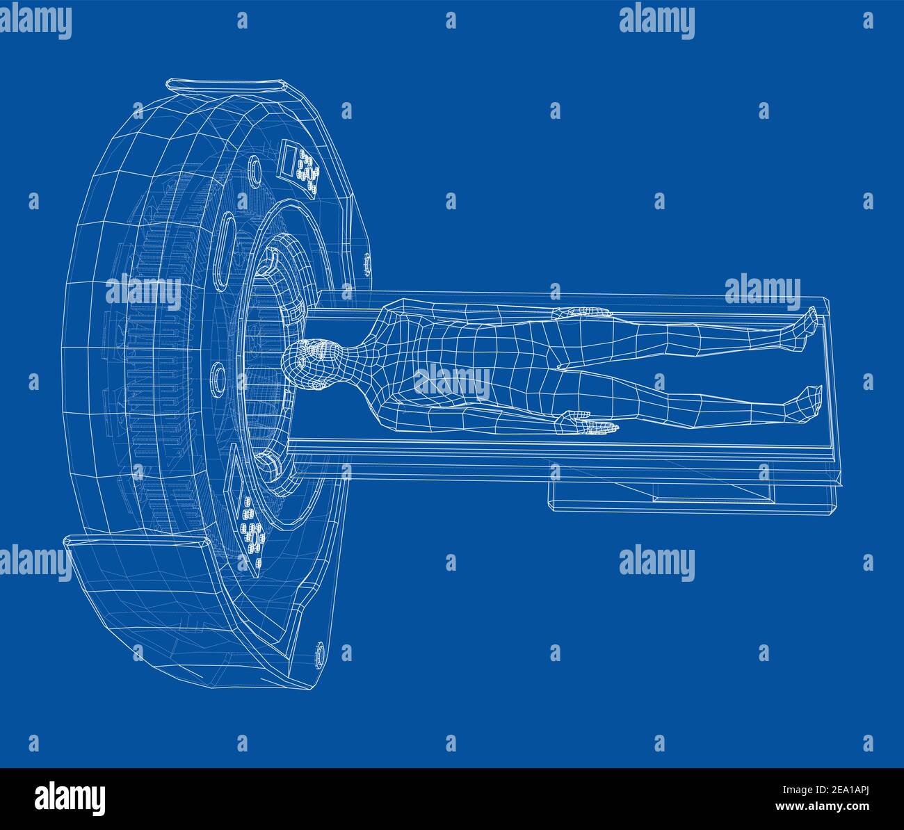 Mri scanning patient Stock Vector Images - Alamy