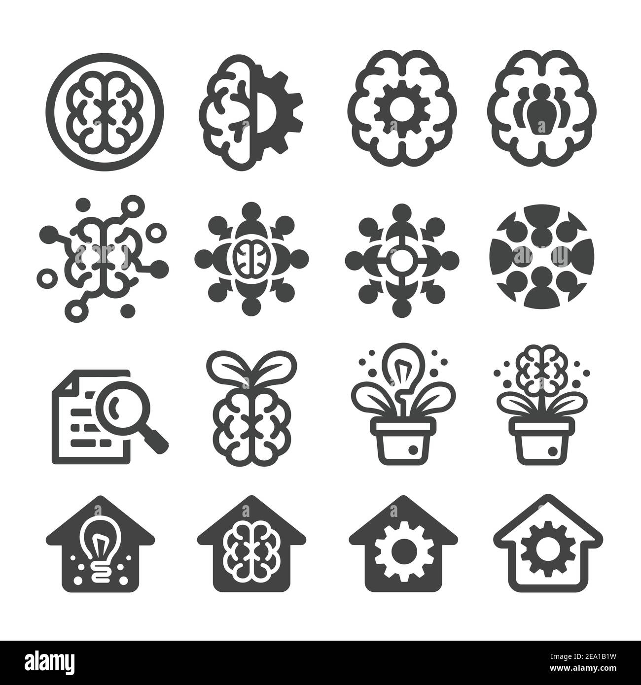 Process brain gear Cut Out Stock Images & Pictures - Alamy
