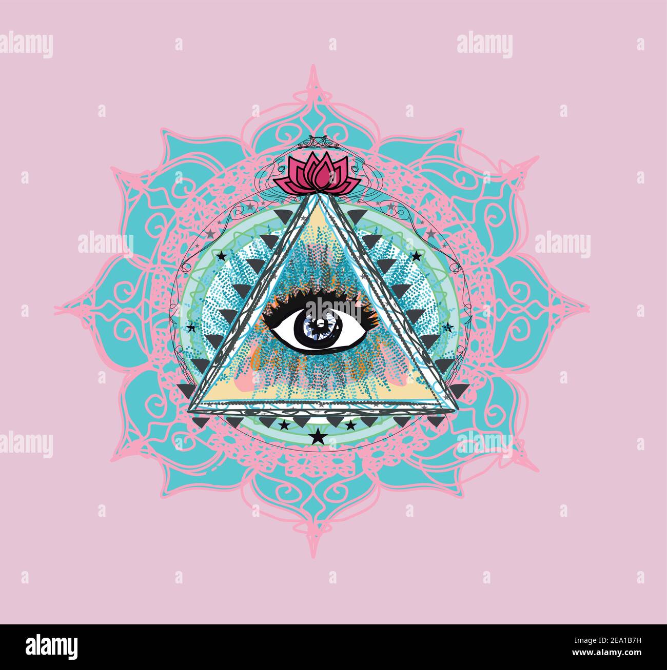 Pyramid Eye Art