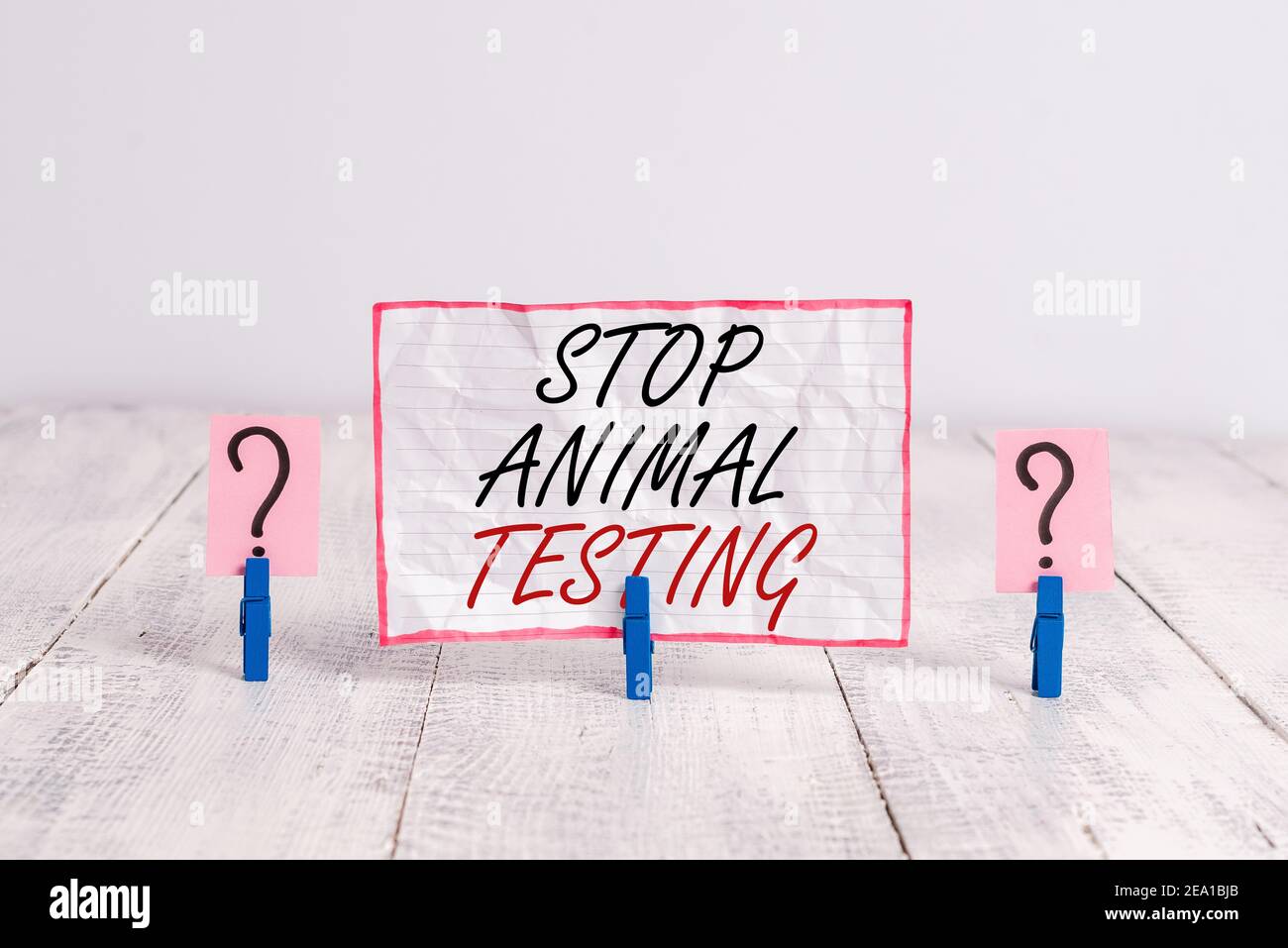 Handwriting text Stop Animal Testing. Conceptual photo put an end on ...