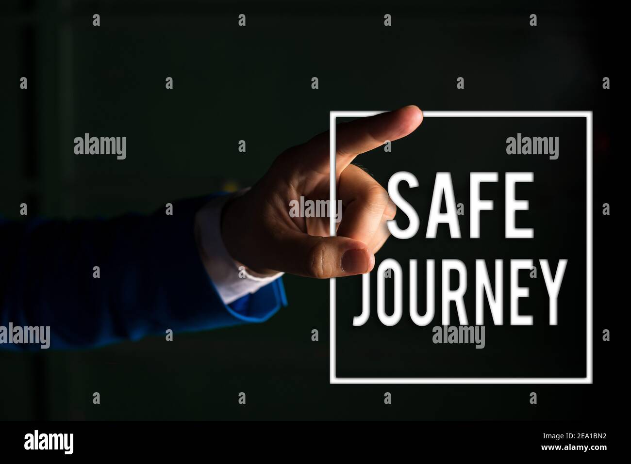 Text sign showing Safe Journey. Business photo text Blessing Bid ...