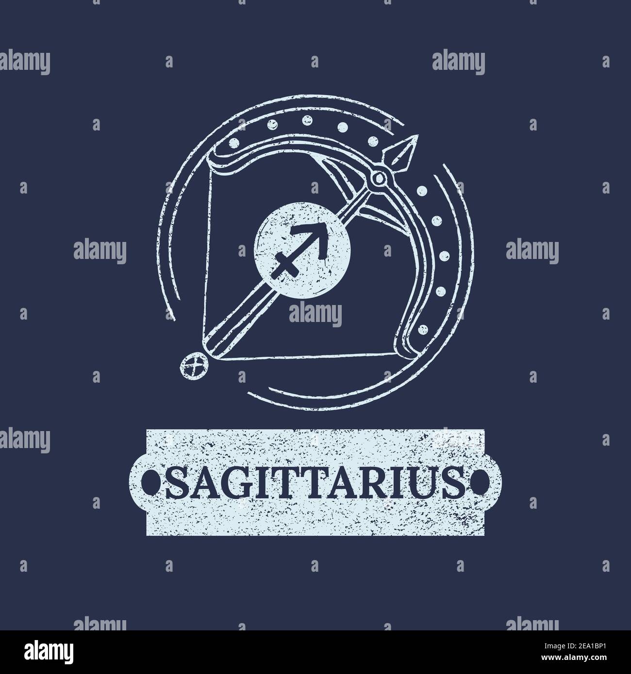 Sagittarius logo hi-res stock photography and images - Alamy