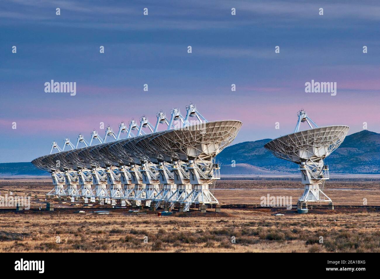 Antennas of Karl G. Jansky Very Large Array Radio Telescope (VLA), a ...