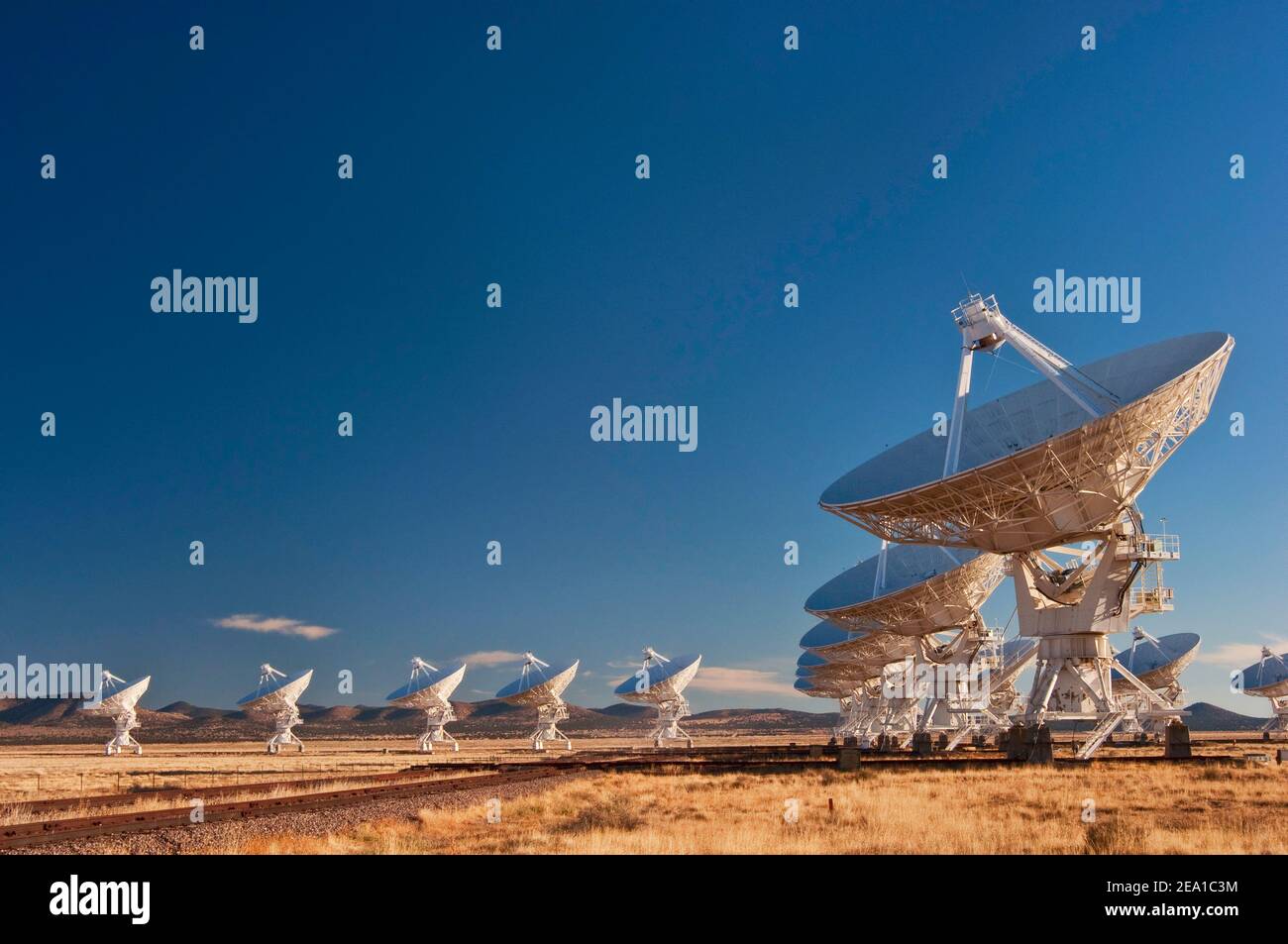 Antennas of Karl G. Jansky Very Large Array Radio Telescope (VLA), a ...