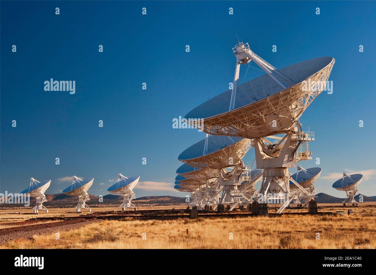Antennas of Karl G. Jansky Very Large Array Radio Telescope (VLA), a ...