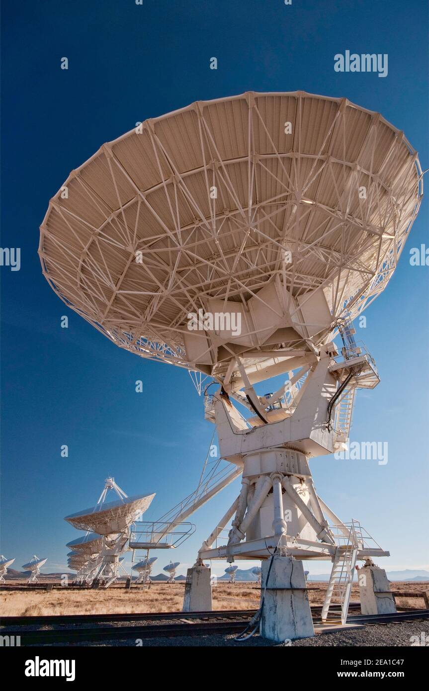 Antennas of Karl G. Jansky Very Large Array Radio Telescope (VLA), a ...