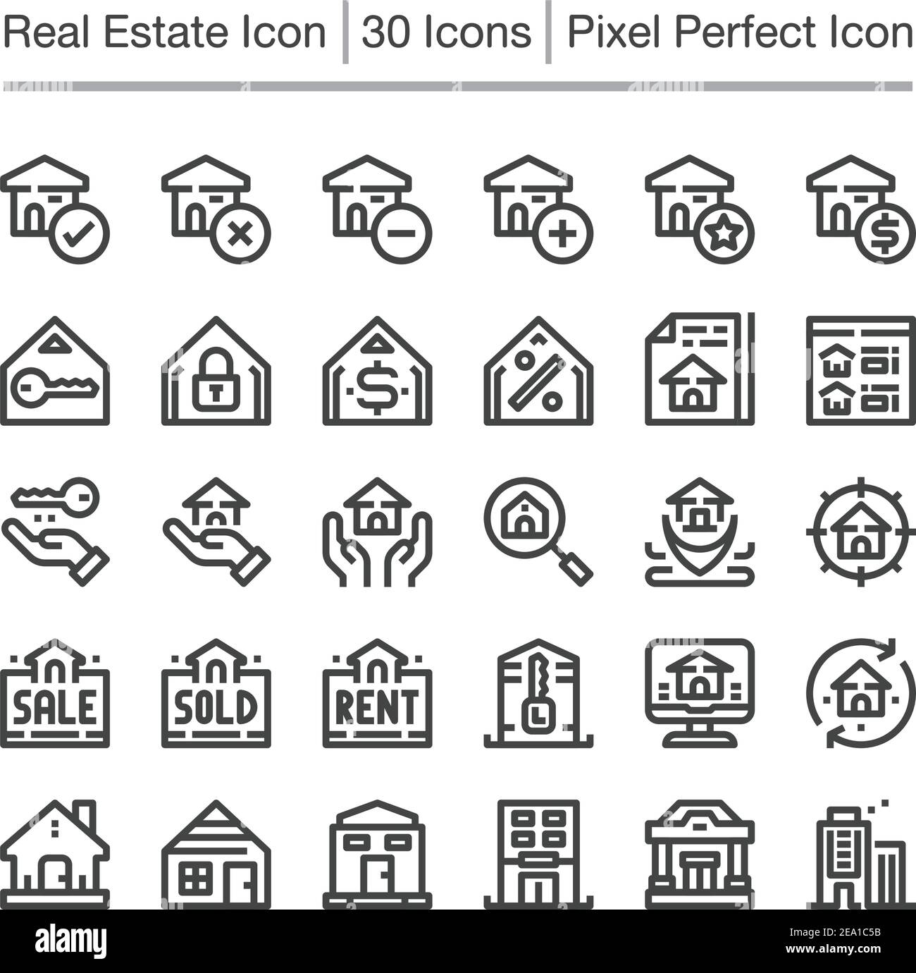 Real estate location illustration Cut Out Stock Images & Pictures - Alamy