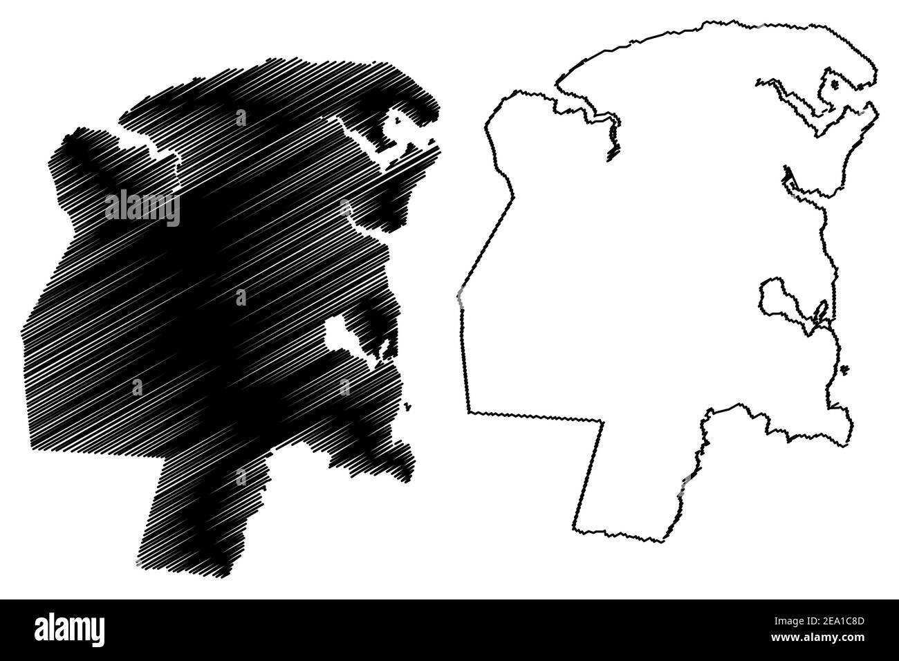 Tyrrell map vector hi-res stock photography and images - Alamy