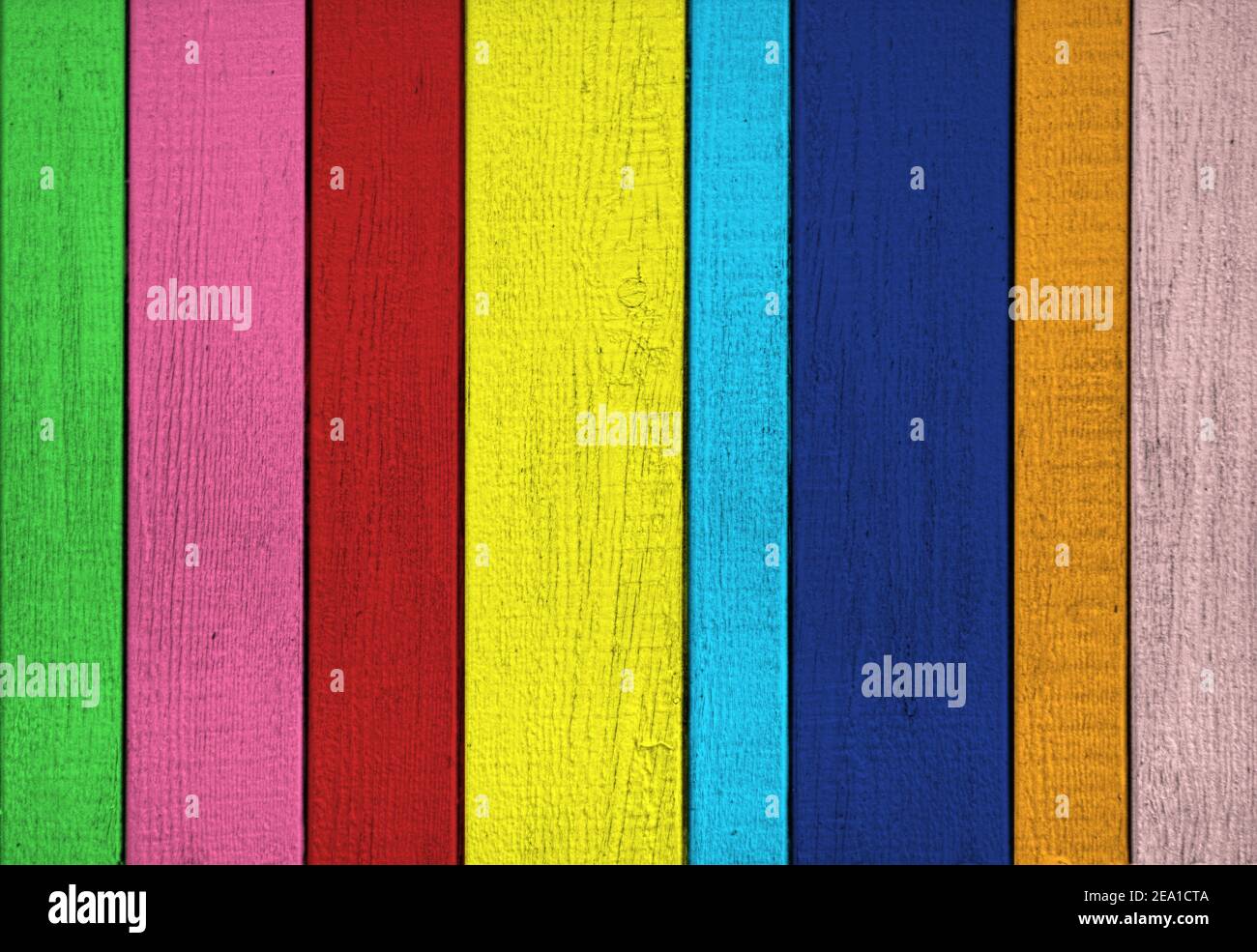 Multi-colored wood planks background Stock Photo - Alamy