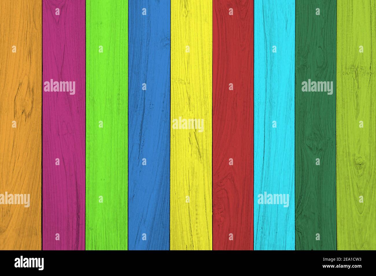 Multi-colored wood planks background Stock Photo - Alamy