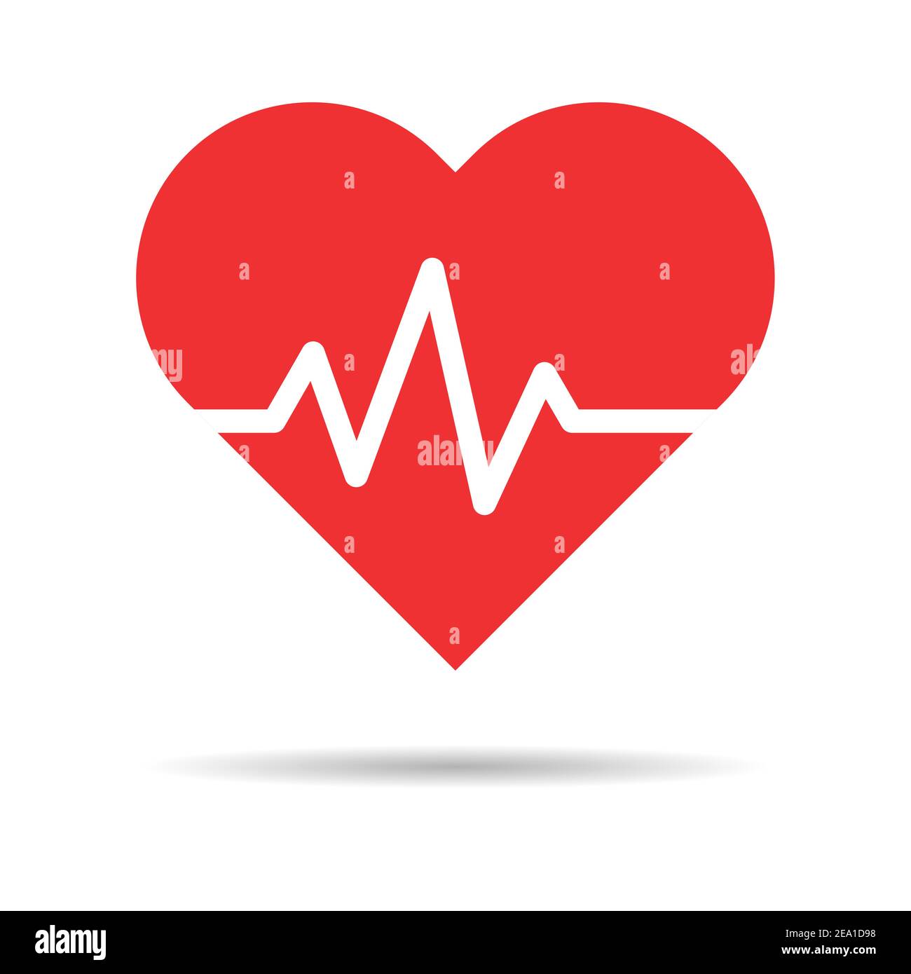 Hearth beat line icon, health medical heartbeat symbol isolated on ...