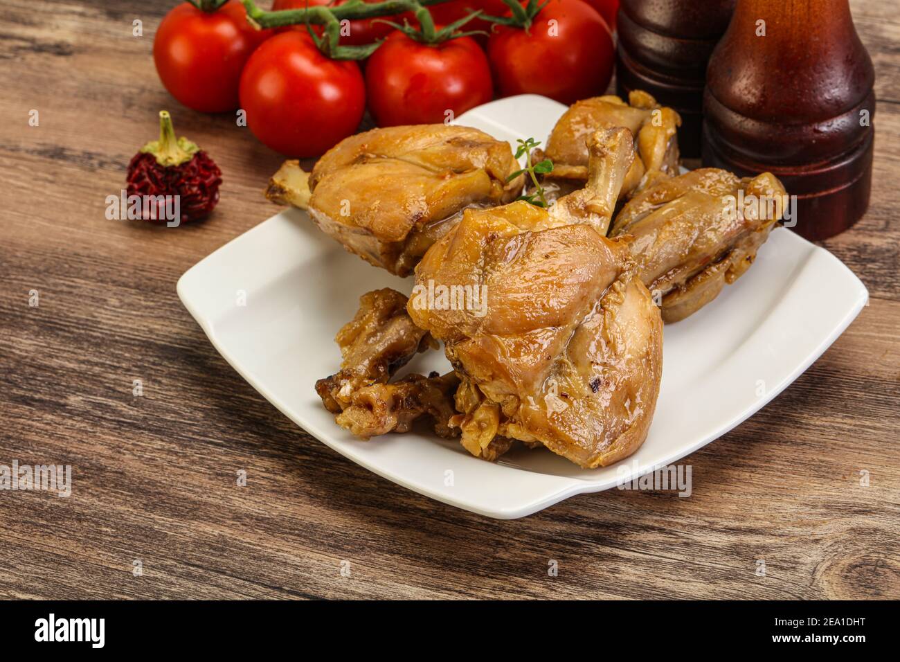 Rabbit stew in sweet and spicy sauce Stock Photo - Alamy